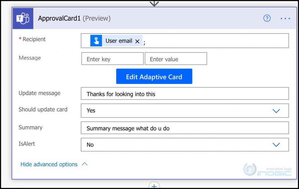Actionable messages in Microsoft Teams with Adaptive Cards using Power ...