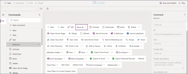 New Command Bar Designer Using Powerfx For Dataverse And Dynamics 365 Crm Apps Now In Preview