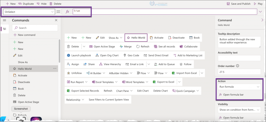 New Command bar designer using PowerFx for Dataverse and Dynamics 365 ...