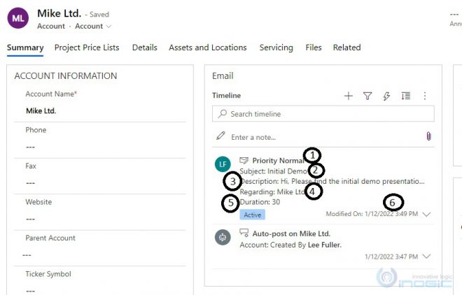 Configuring Timeline (Show/Hide) activity display information in ...
