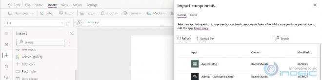 Reusable Components Using Component Library In Canvas Power Apps