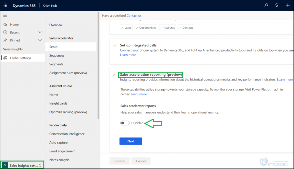 Configuring Sales Acceleration Reporting (PREVIEW) Feature in Dynamics ...