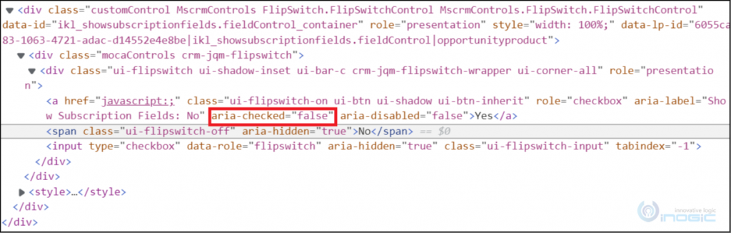 How To Read The Value From A Flip Switch Control In Easyrepro Microsoft Dynamics 365 Crm Tips