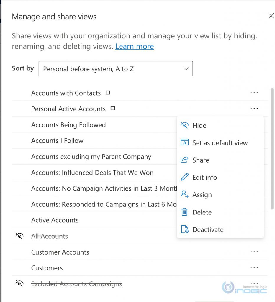 Decide The Views You Want To See In Model Driven Apps In Dynamics 365 Crm Dataverse