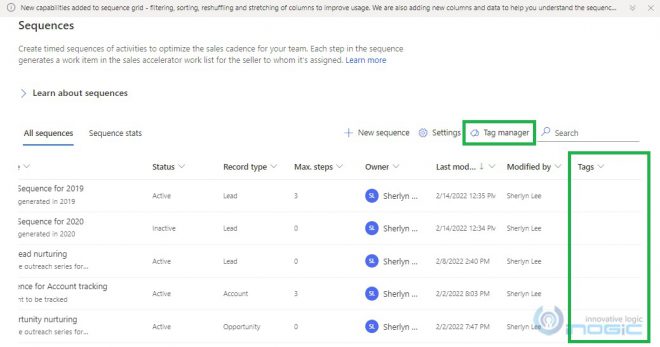 Filtering Sequences in Sales Accelerator by using Tags in Dynamics 365 CRM - Microsoft Dynamics ...