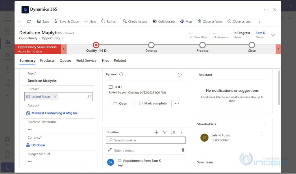 Share And Update Dynamics 365 Crm Records With Microsoft Teams Microsoft Dynamics 365 Crm Tips