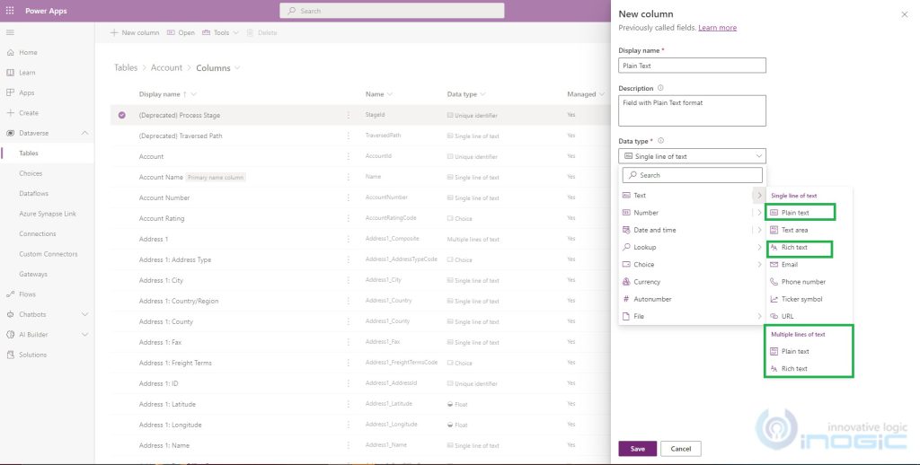 Create Rich Text Format Single Line Text And Multiple Line Text Fields In Powerapps Microsoft