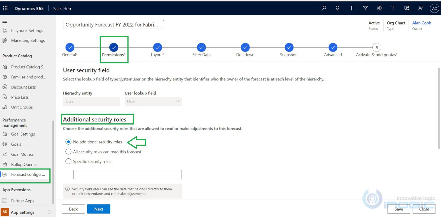 Exploring Sharing Capabilities In Dynamics 365 Crm Sales Forecasting Microsoft Dynamics 365