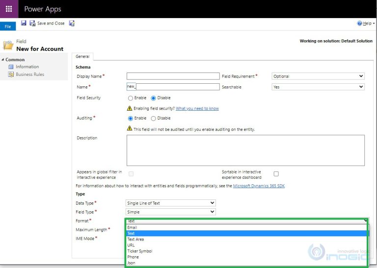 Create Rich Text Format Single Line Text And Multiple Line Text Fields 