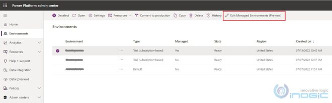 Use of Enable Managed Environments(Preview) feature in Power Platform ...
