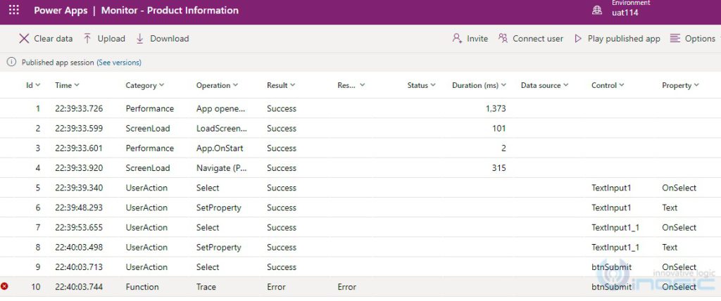 Track canvas app error in Power app monitor - Microsoft Dynamics 365 ...