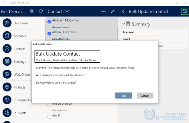 Bulk Update Records In Resco Mobile App Within Dynamics 365crm And More Microsoft Dynamics