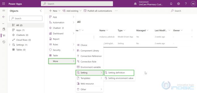 ‘Setting’ as a solution component in Power Apps - Microsoft Dynamics ...