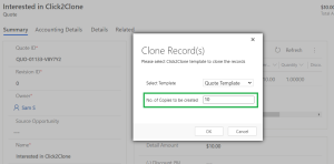 Clone multiple copies of your Microsoft Dynamics 365 CRM Records with just 1 click and more ...