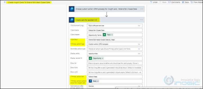 Execute Custom actions using sales insight cards (assistant V3) in D365 ...