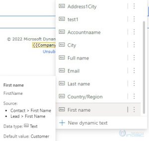Use Pre-Defined Dynamic text to personalize content in Real-Time ...