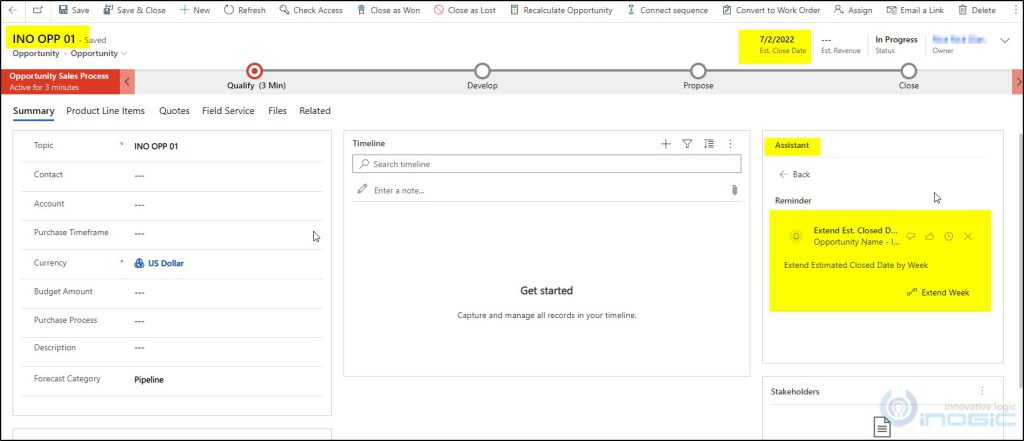 Execute Custom actions using sales insight cards (assistant V3) in D365 ...