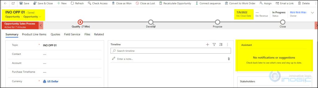 Execute Custom actions using sales insight cards (assistant V3) in D365 ...