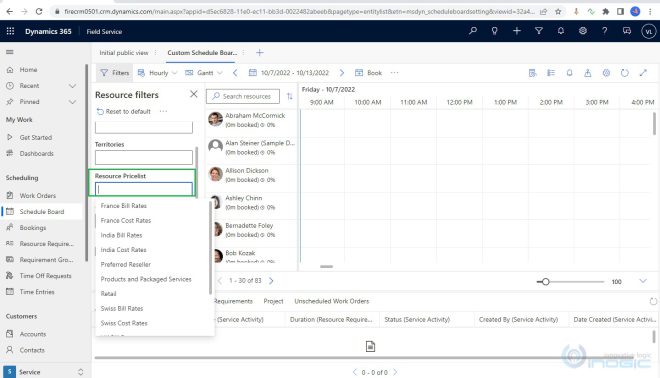 Advanced Schedule Board Customizations In Dynamics 365 Field Service