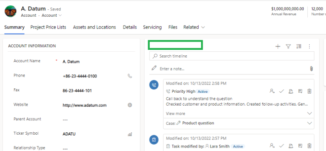 Enhanced Timeline View within Dynamics 365 - Microsoft Dynamics 365 CRM ...