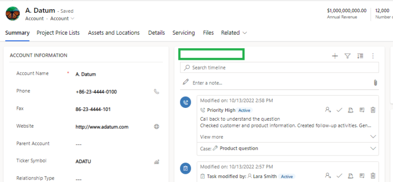 Enhanced Timeline View within Dynamics 365 - Microsoft Dynamics 365 CRM Tips and Tricks