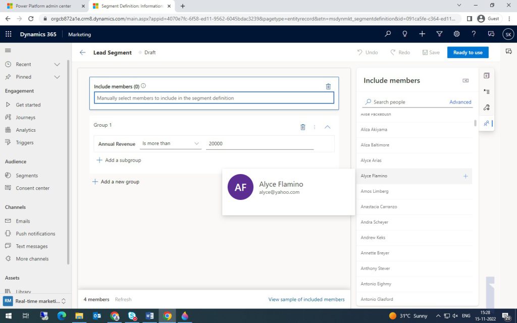 Segmentation in Real-Time Marketing within Microsoft Dynamics 365 Marketing - Microsoft Dynamics ...