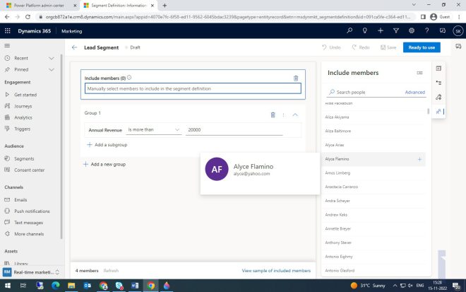 Segmentation in Real-Time Marketing within Microsoft Dynamics 365 ...
