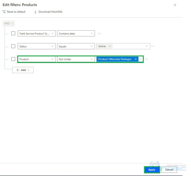 Advanced Edit filter criteria “Under” and “Not Under” for Field ...