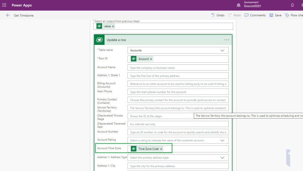 Set Timezone format field based on Account Location in Microsoft ...