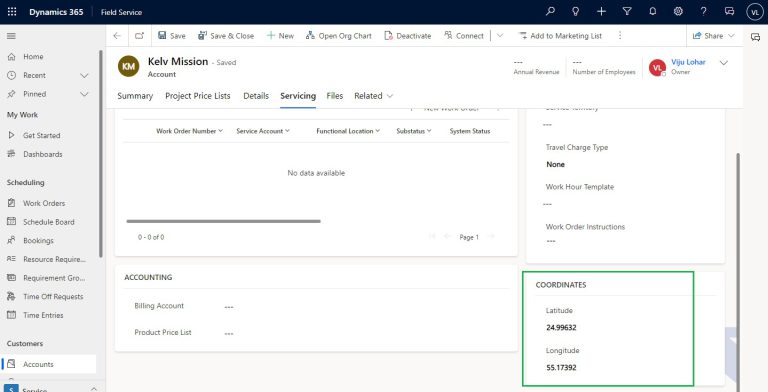 Set Timezone Format Field Based On Account Location In Microsoft
