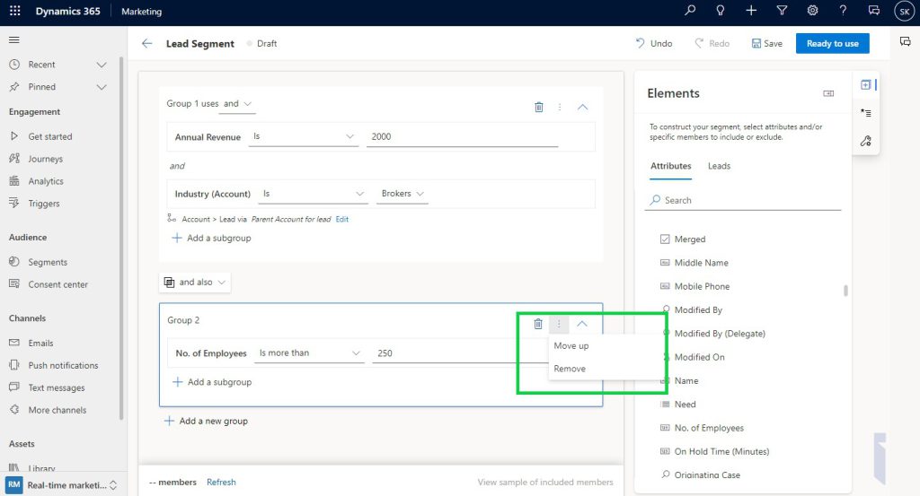 Segmentation in Real-Time Marketing within Microsoft Dynamics 365 Marketing - Microsoft Dynamics ...