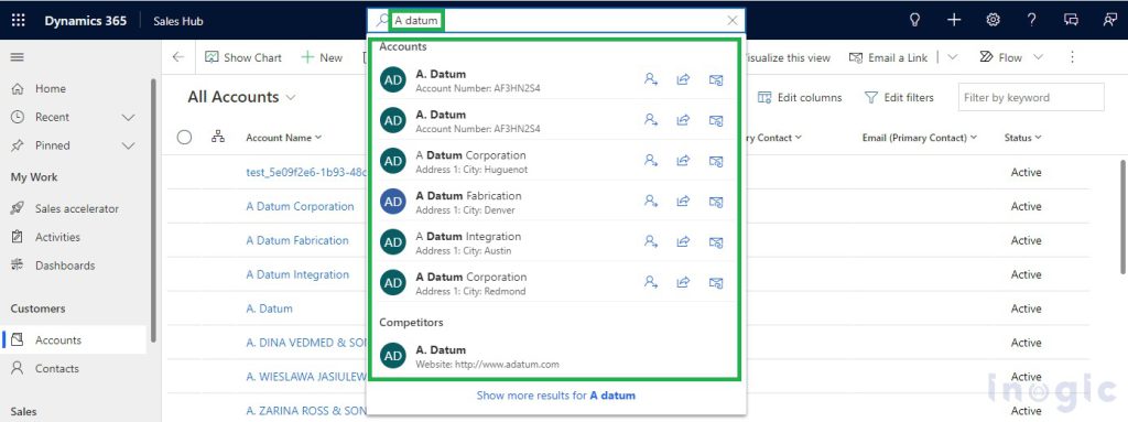 Single table search option in Dataverse Search - Microsoft Dynamics 365 ...