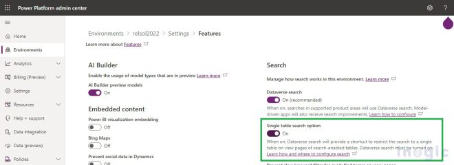 Single table search option in Dataverse Search - Microsoft Dynamics 365 ...
