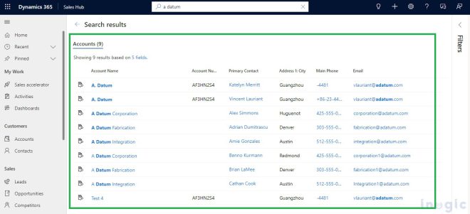 Single table search option in Dataverse Search - Microsoft Dynamics 365 ...