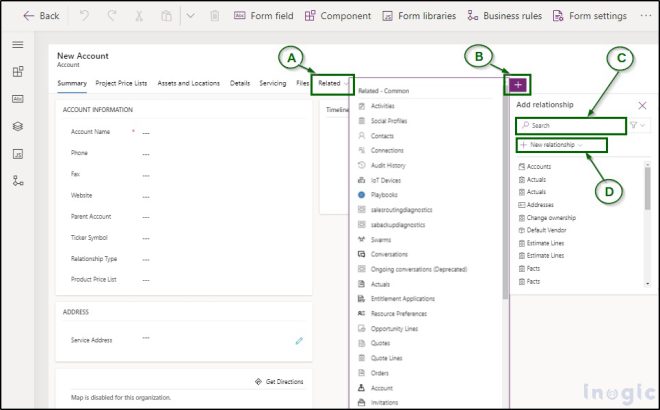 Add Or Edit Table Relationships Using The Model Driven Application Form 3866