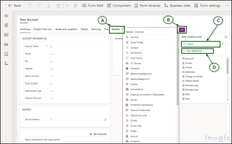 Add Or Edit Table Relationships Using The Model Driven Application Form Designer Microsoft