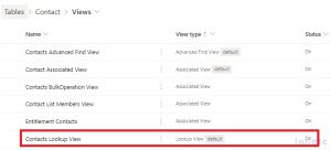 Change the default view on the lookup window of the associated sub-grid ...