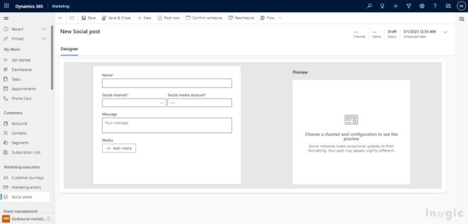Schedule and Post Content on Social Media using Dynamics 365 Marketing ...