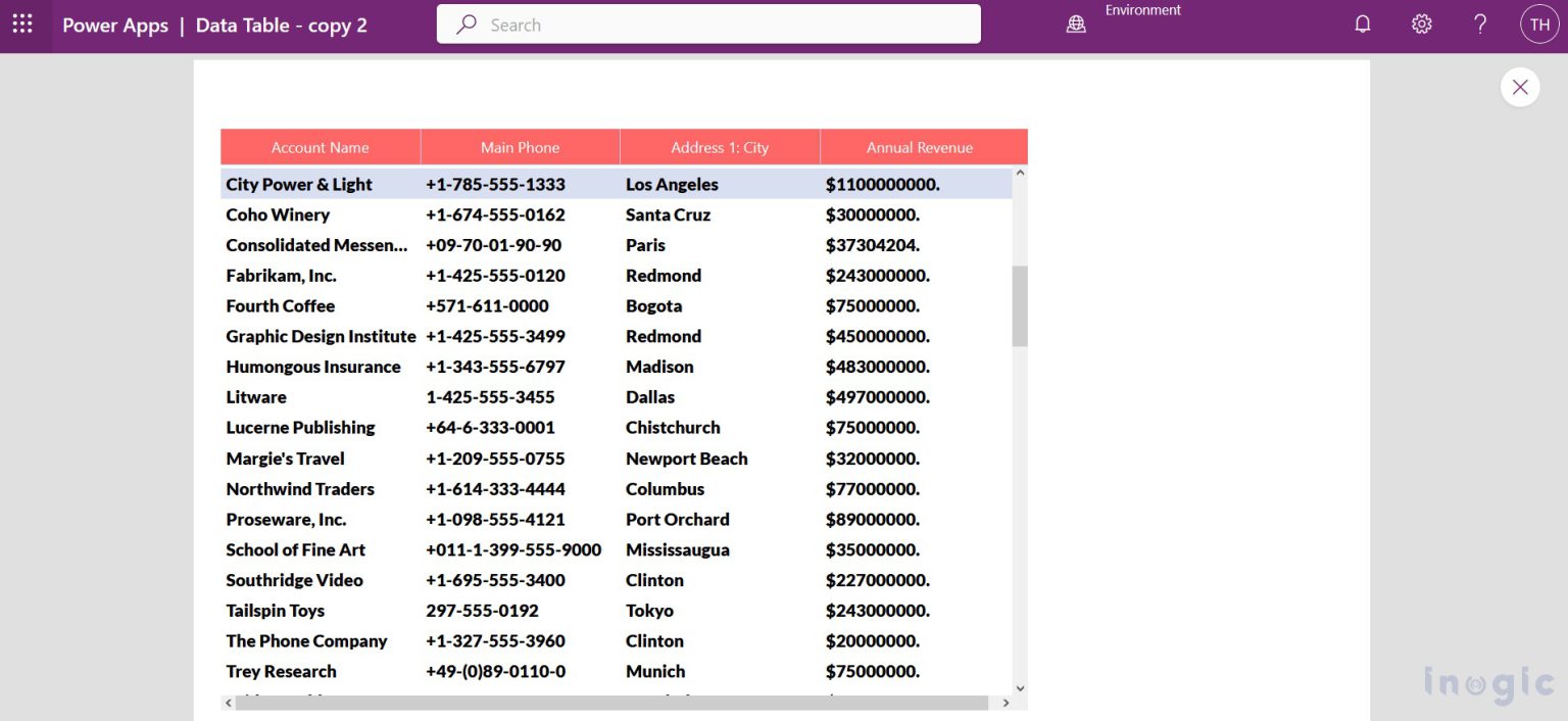 How to Display, Search, and Filter data table in Canvas App - Microsoft ...