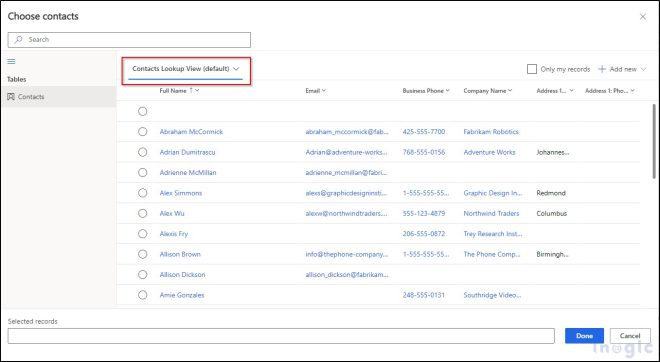 Change the default view on the lookup window of the associated sub-grid ...