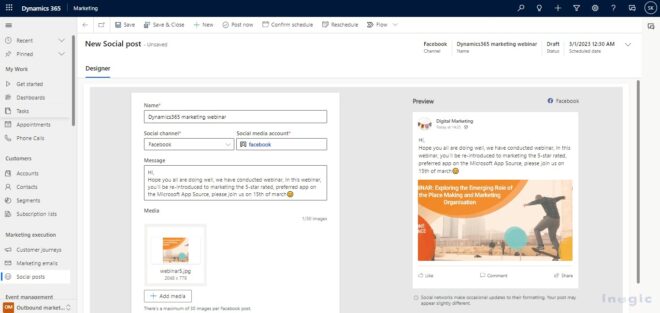 Schedule and Post Content on Social Media using Dynamics 365 Marketing ...