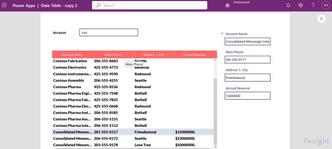 How To Display Search And Filter Data Table In Canvas App Microsoft Dynamics 365 Crm Tips