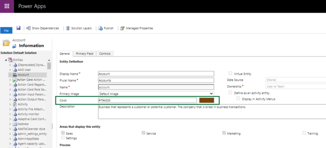 Get Entity Colors in PowerApps Component Framework - Microsoft Dynamics 365 CRM Tips and Tricks