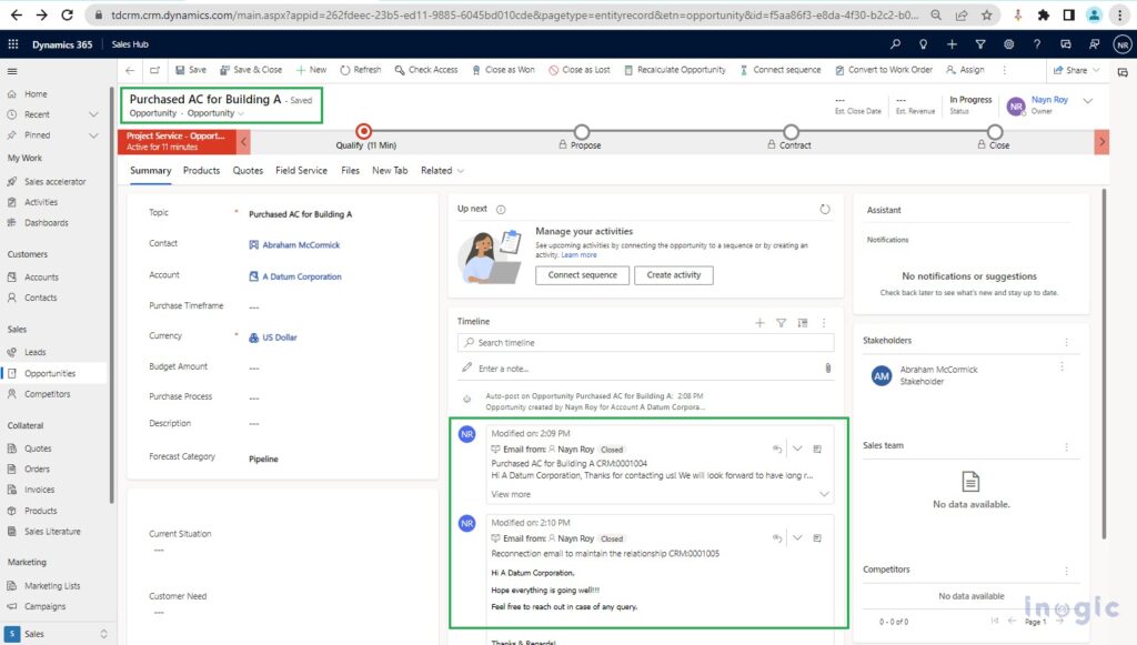 Send Trailing Follow Up Email In Microsoft Dynamics 365 Crm Using Power Automate Flow