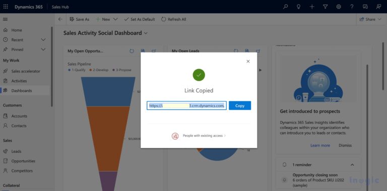 Enabling modern “Share” provision on Dashboards and Views within Dynamics 365 - Microsoft ...