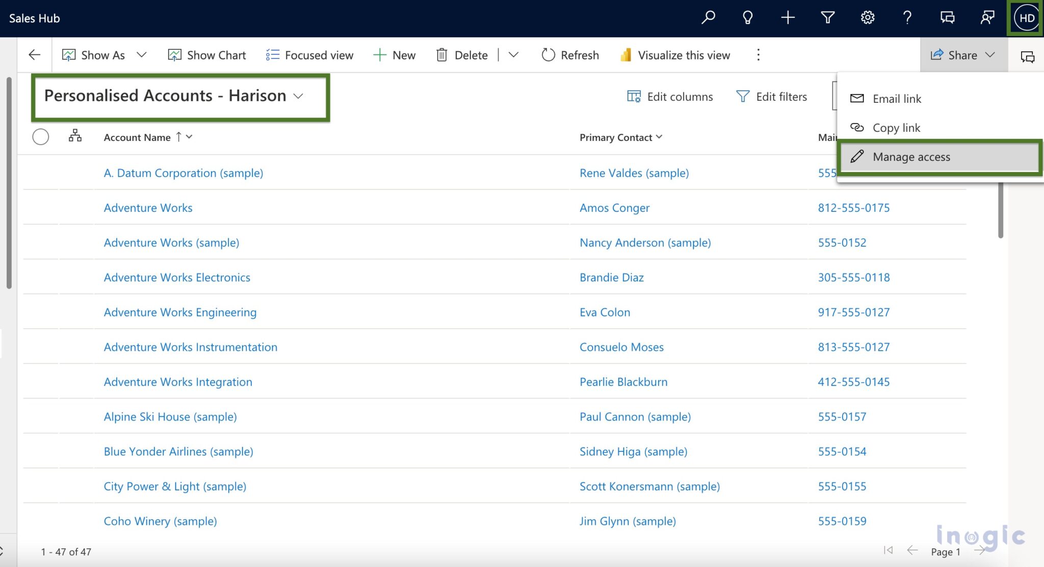 Enabling modern “Share” provision on Dashboards and Views within ...