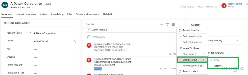 Additional Capabilities In Timeline View Within Microsoft Dynamics 365 Crm Microsoft Dynamics