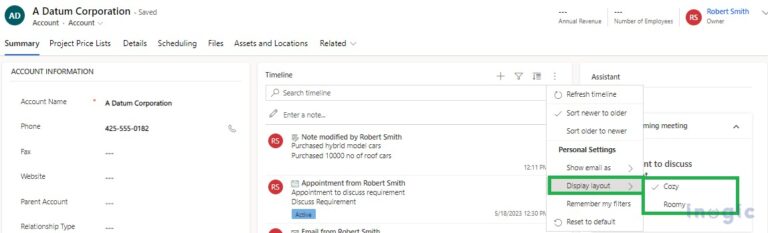 Additional Capabilities in Timeline View within Microsoft Dynamics 365 ...