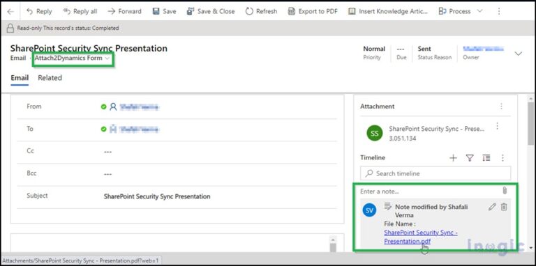 Attachments from Microsoft Dynamics 365 CRM to Azure Blob Storage, Dropbox, and SharePoint