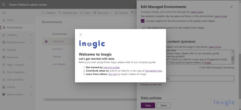 ‘Maker Welcome Content’ Option in Power Platform Admin Center ...